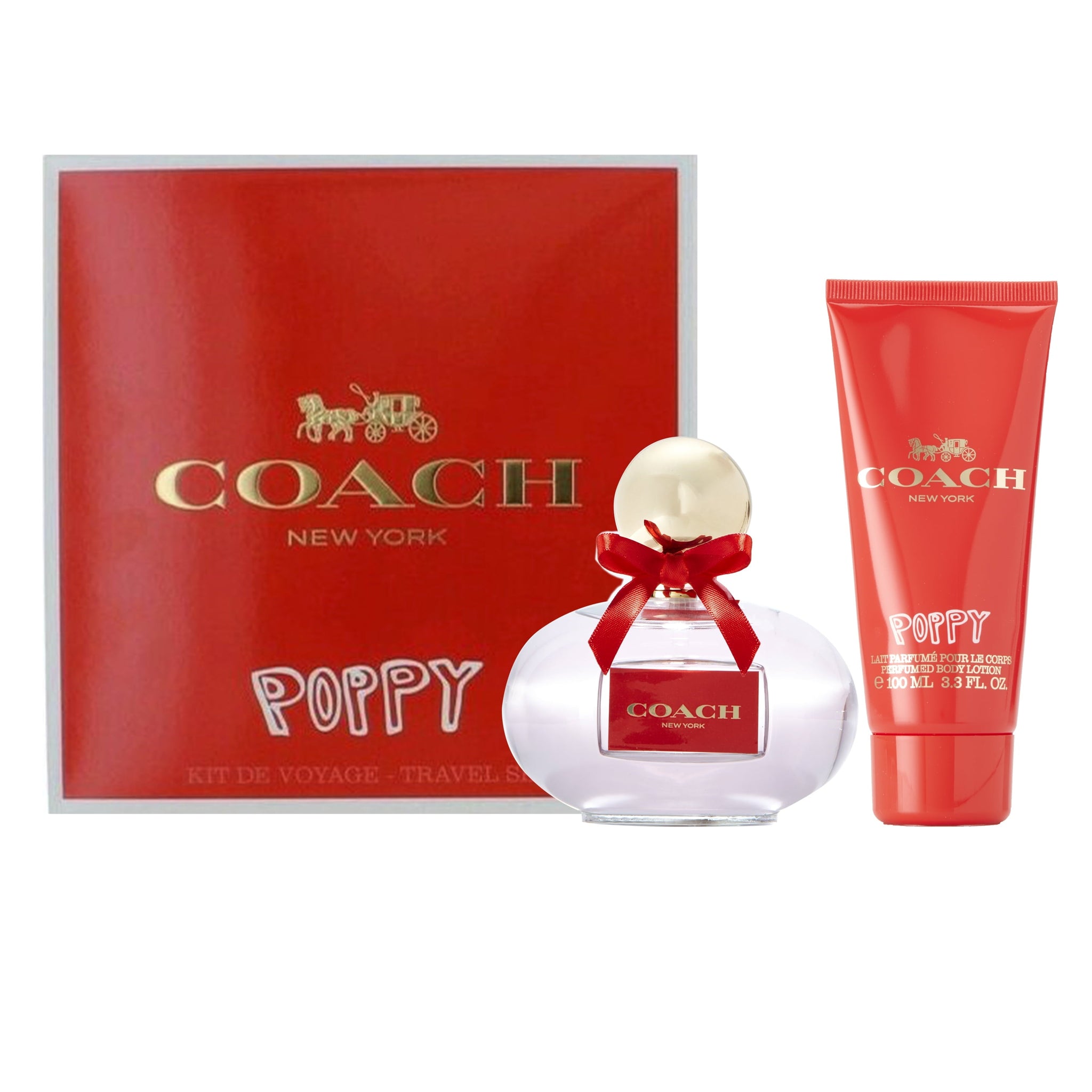 Shop Coach Poppy EDP Body Lotion Set for Women in Qatar