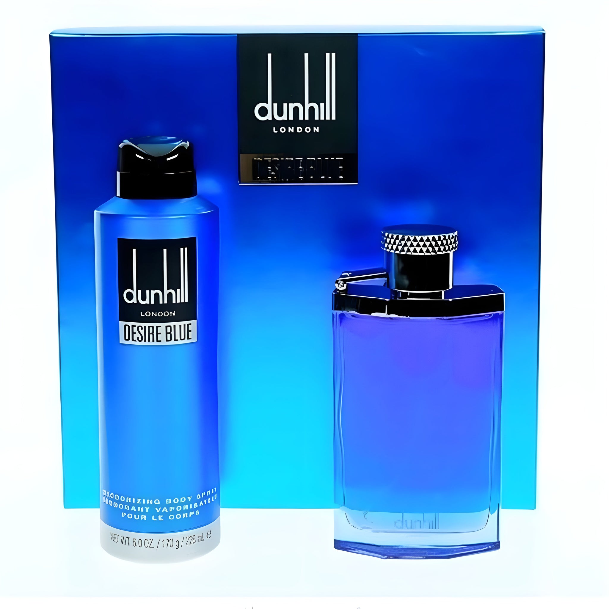 Shop Dunhill Desire Blue EDT Body Spray Travel Set in Qatar